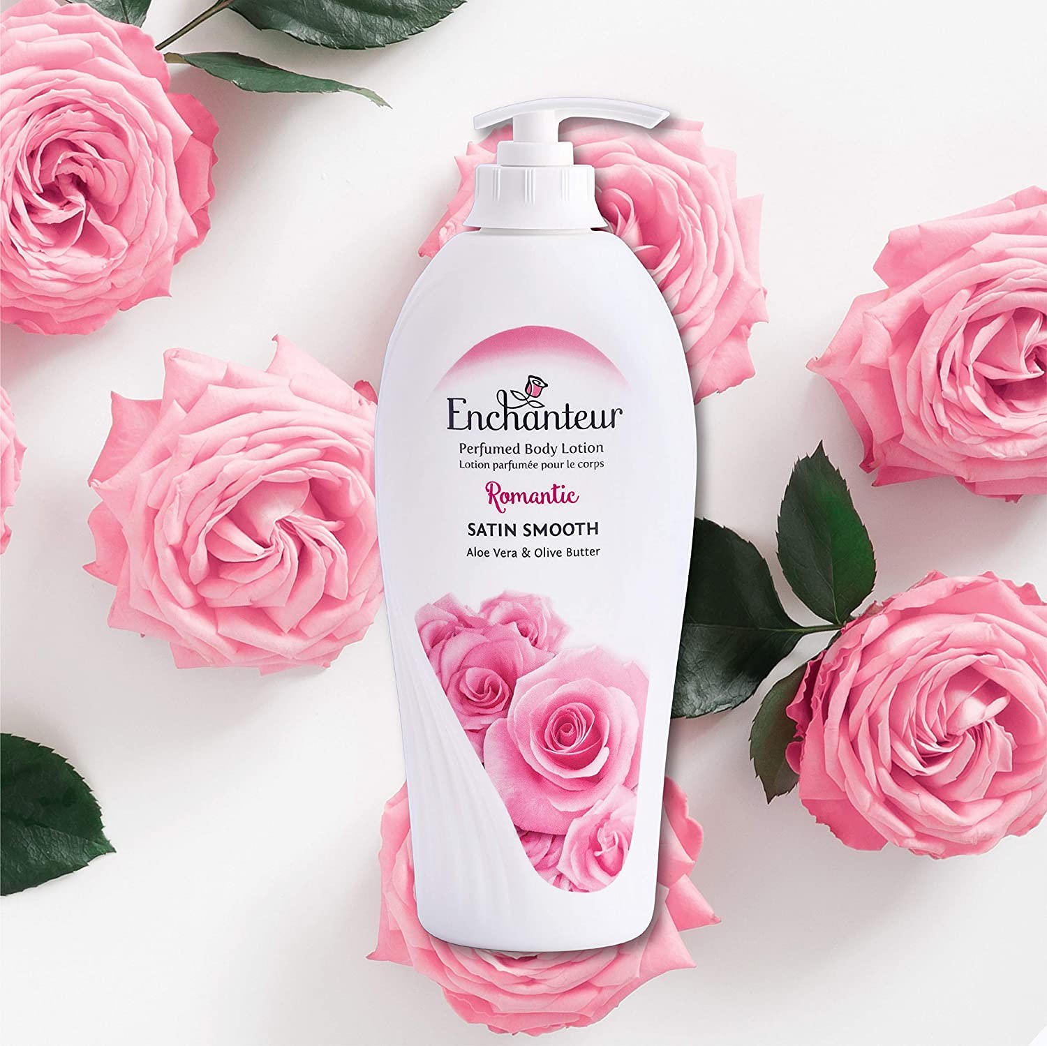 Enchanteur Romantic Perfumed Body Lotion, 500ml, with Aloe Vera & Olive ...