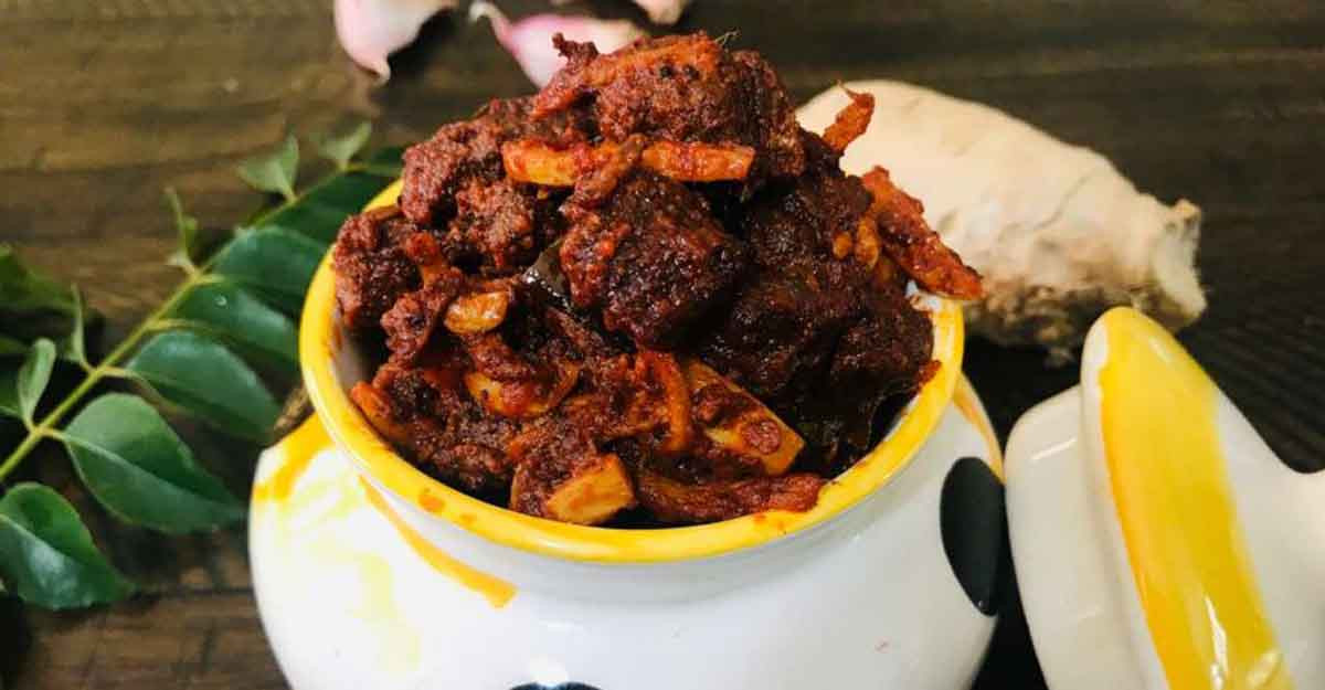 Lilly's Products Kerala Style Homemade Beef Pickle (ബീഫ് അച്ചാർ) - 100 ...