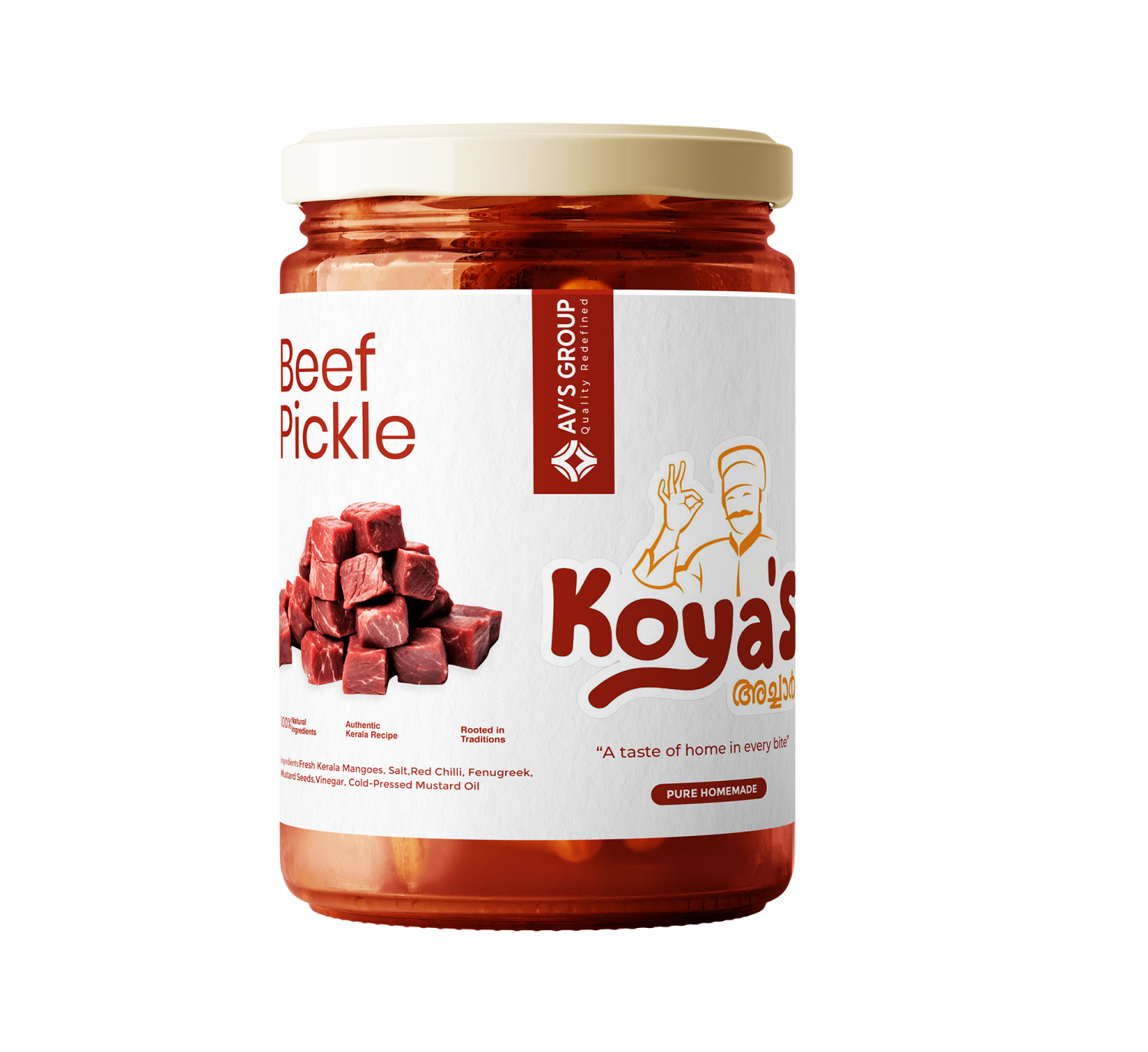 Koyas Pickle Homemade Beef Pickle (ബീഫ് അച്ചാർ) Traditional Spicy ...